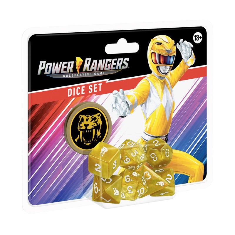 Power Rangers Dice Set Yellow | Sunbury